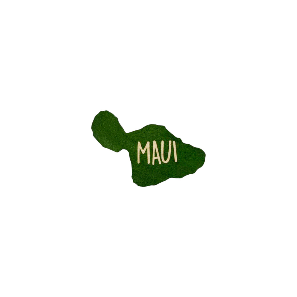 Mini Maui Isle Map Opihi Sticker Coconene Hawaii