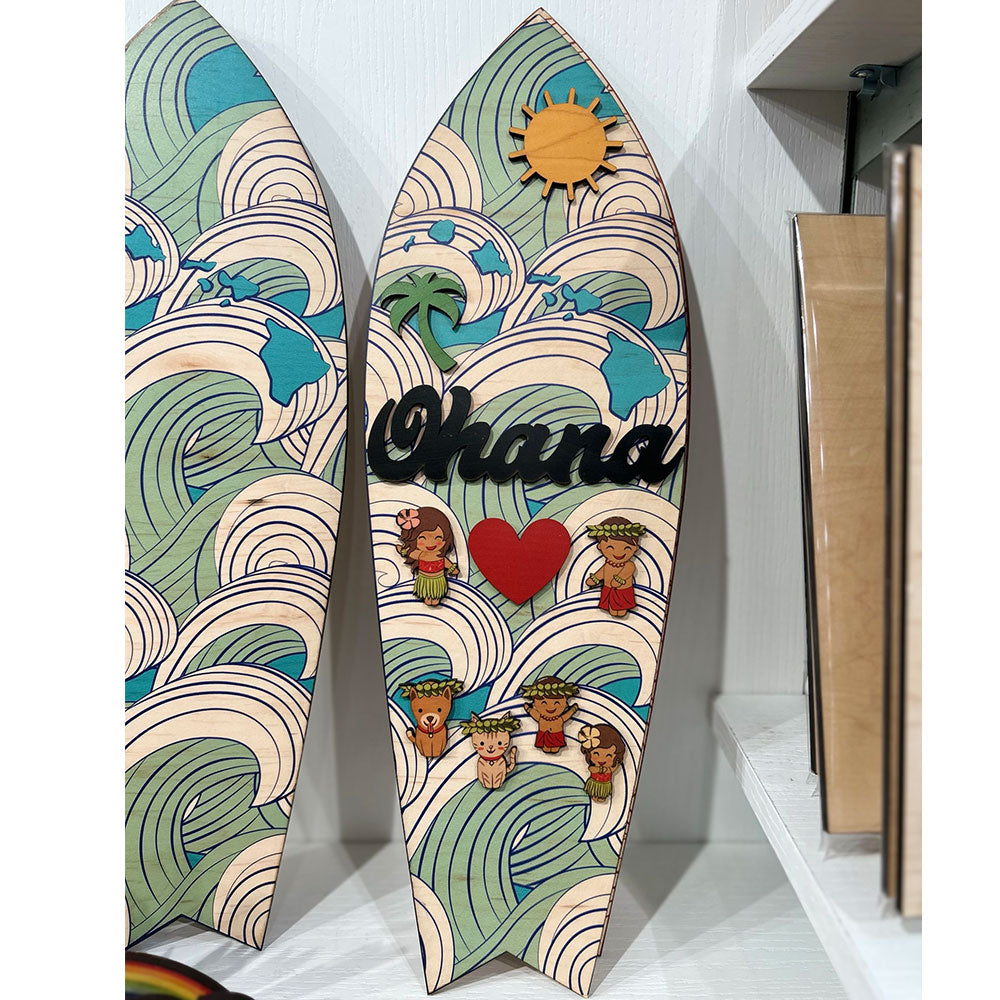 MINI HULA FAMILY DOG OPIHI STICKER – CocoNene Hawaii